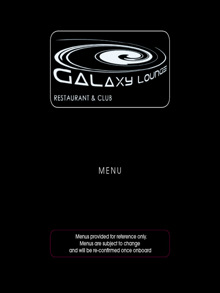 Menu Kaito Galaxy Food Eng | PDF