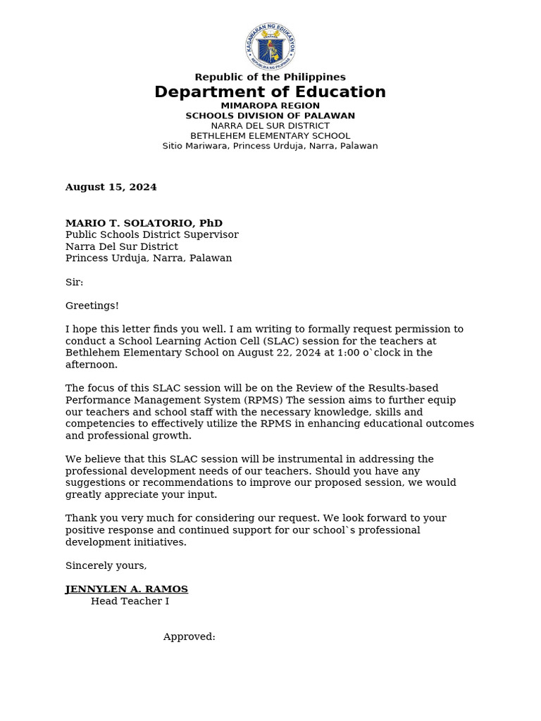 Slac Request | PDF