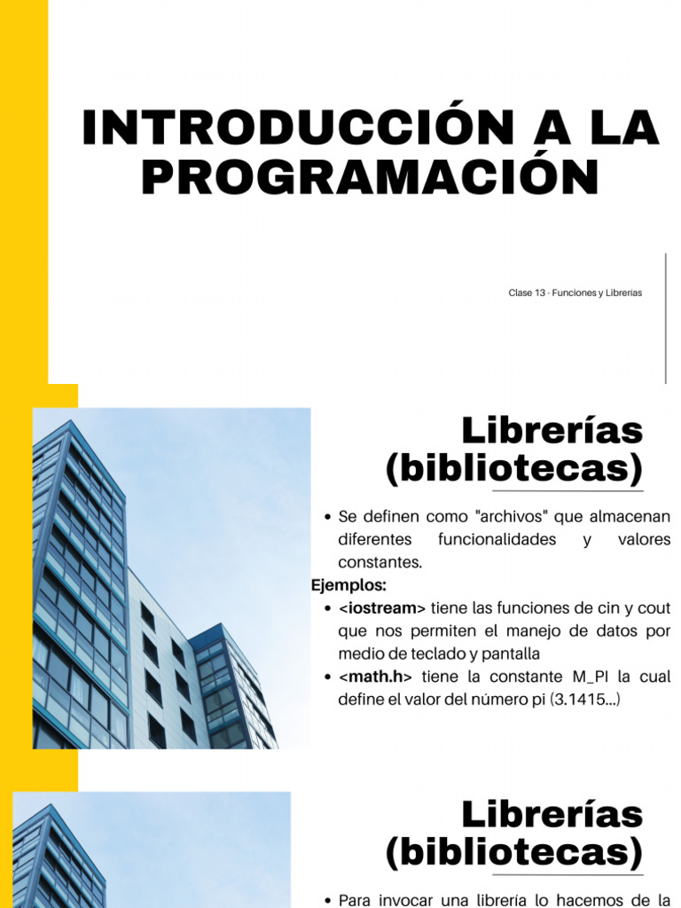 Clase 13 - Funciones y Librerias | PDF
