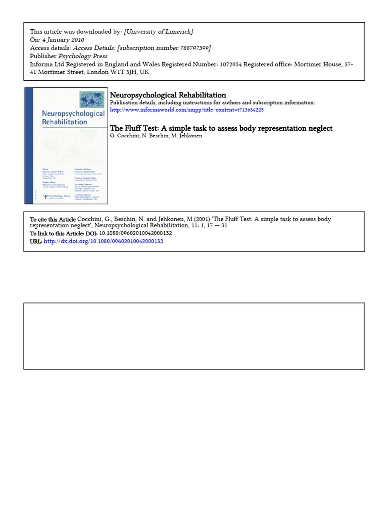 Fluff Test Article | PDF