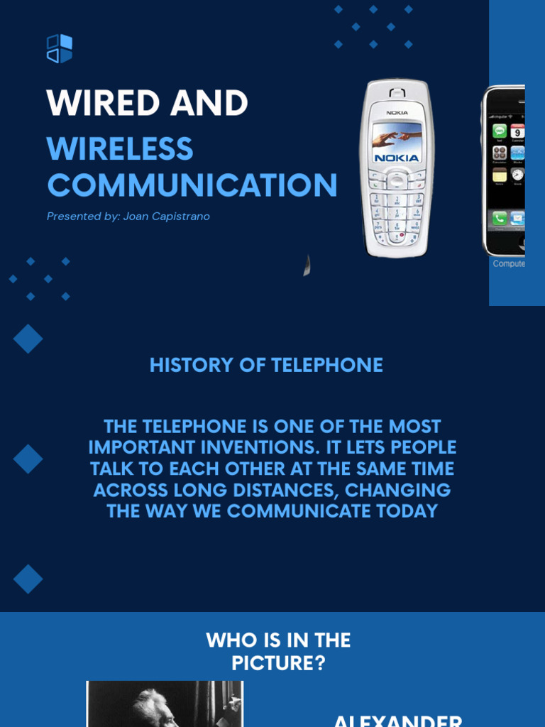 Wired and Wireless Communication - History of Telephone | PDF