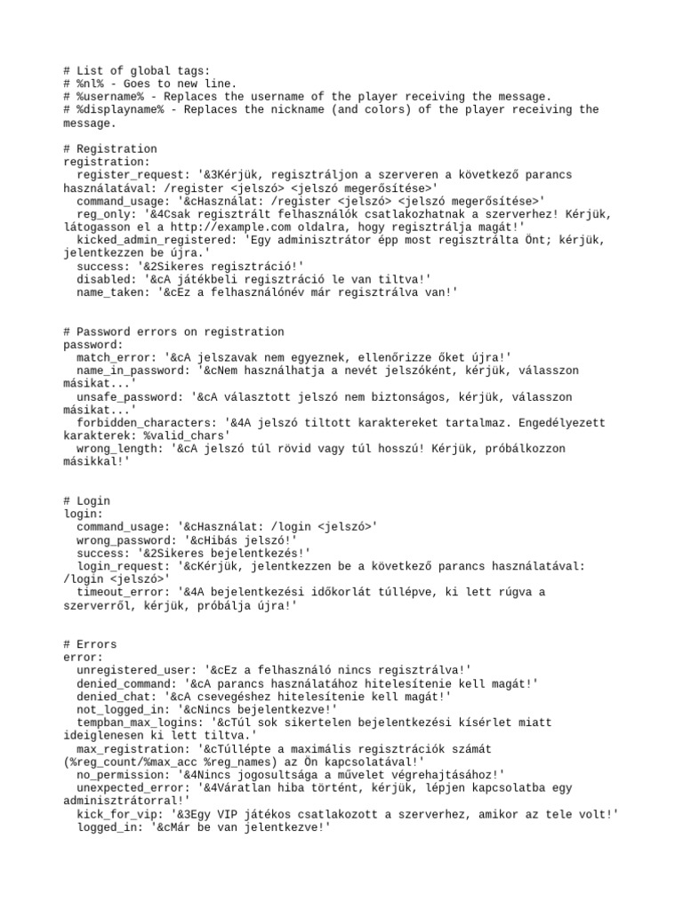 Messages - en (1) .Yml | PDF