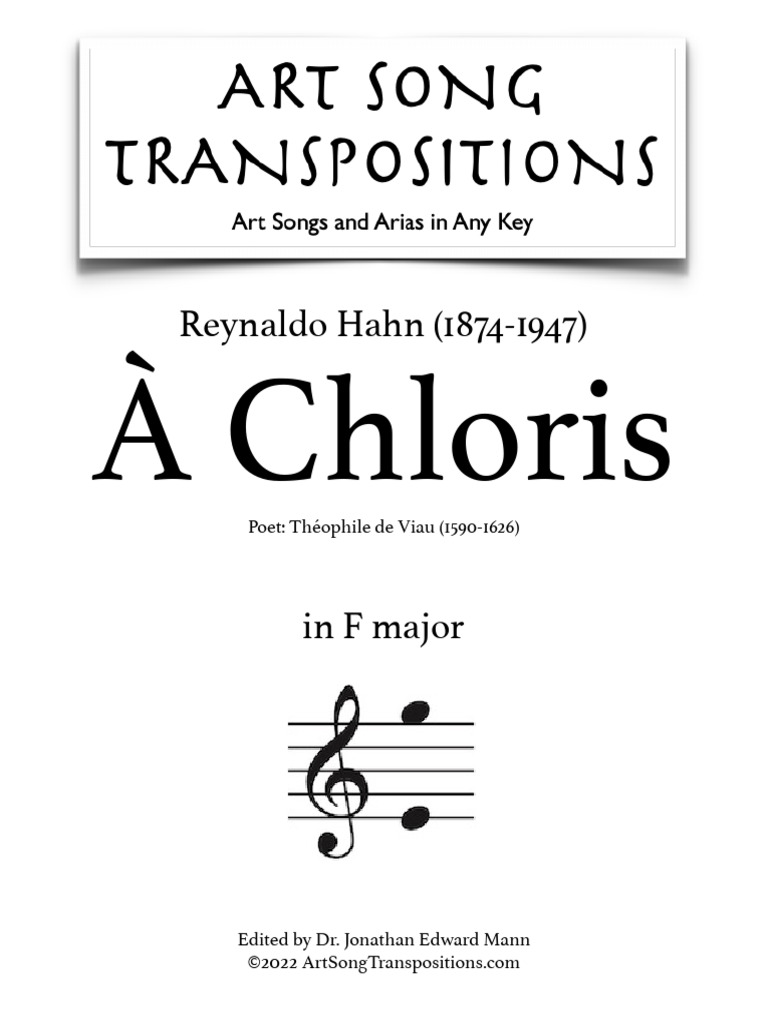 A Chloris - (F Major) | PDF