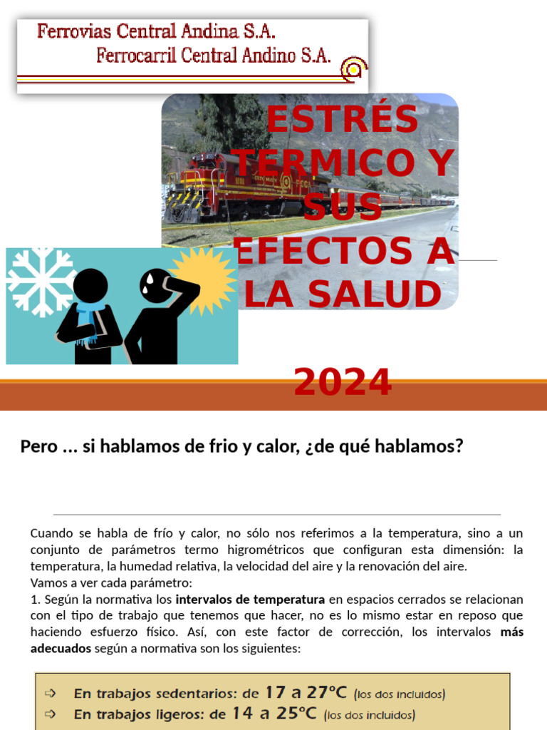Estres Termico y Sus Efectos A La Salud | PDF | Temperatura | Ciencia y ...