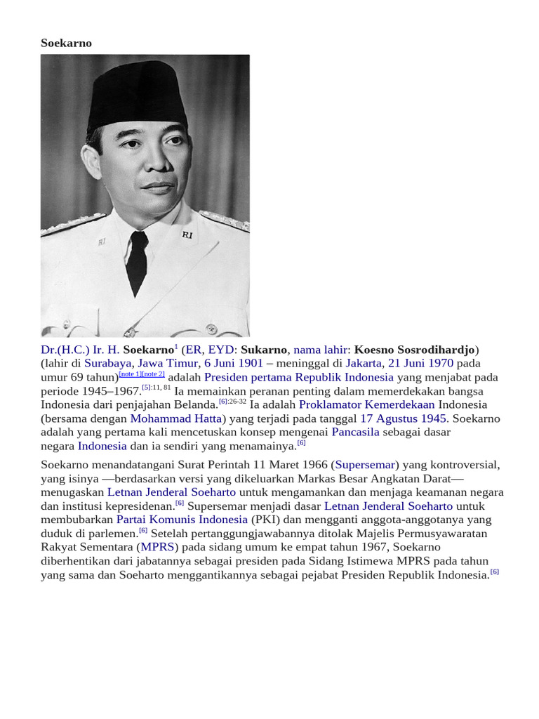 Soekarno | PDF