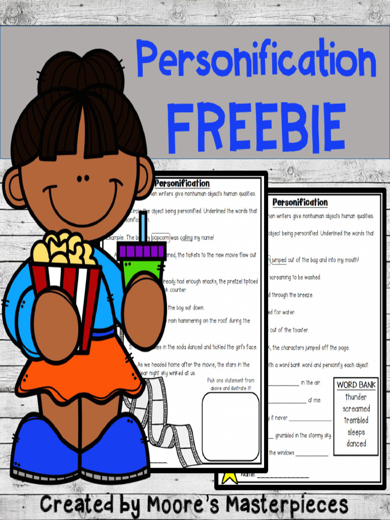 Personification Activities for Students | PDF | Language Arts & Discipline