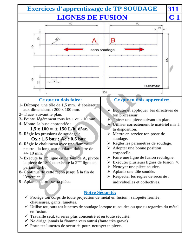 TP Soudage Fusion | PDF