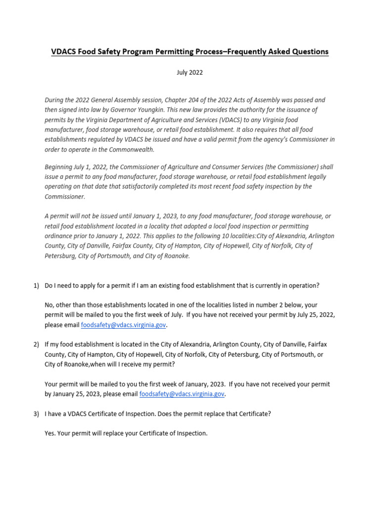 Permit Faq | PDF