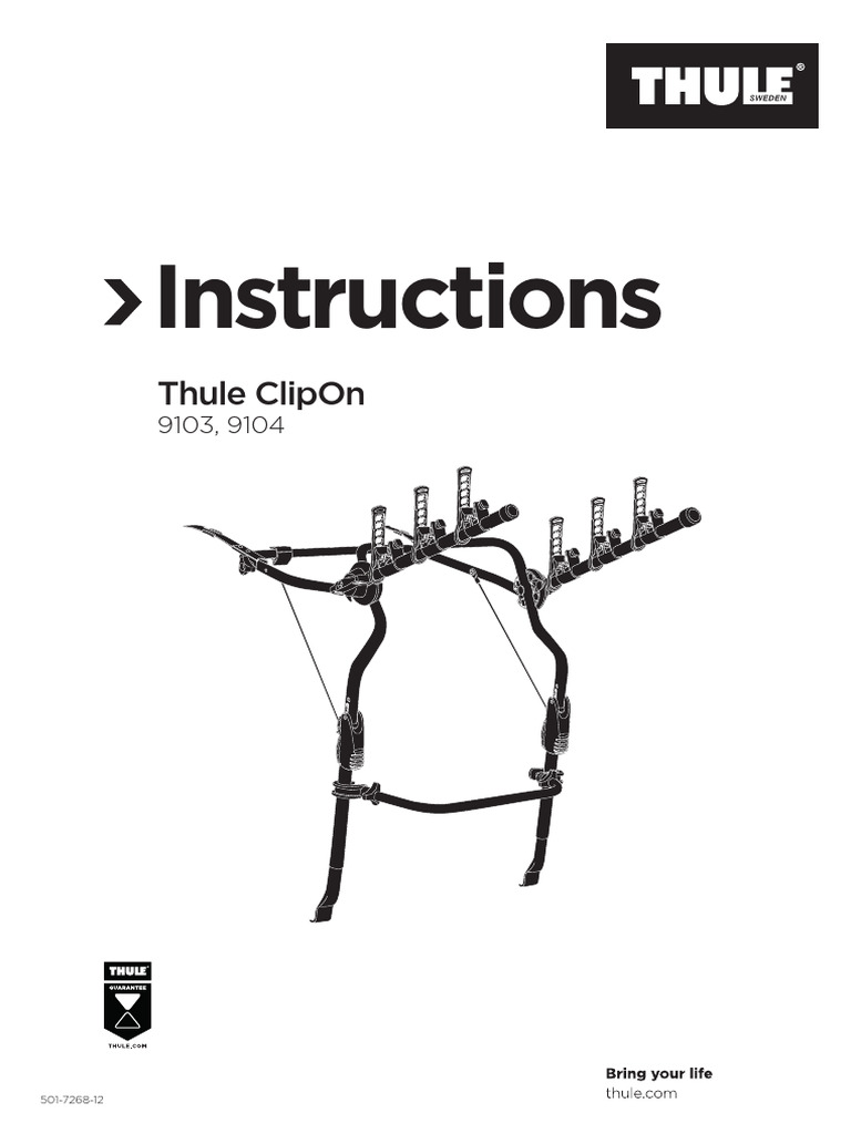 Instructions: Thule Clipon | PDF