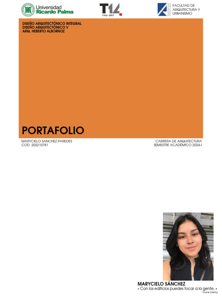Marycielo Sanchez - Taller PORTAFOLIO | PDF