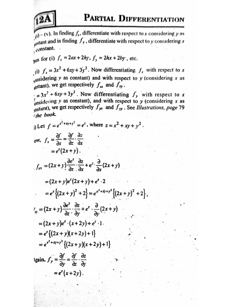 Solution - BC Das (Partial Differentiation) | PDF