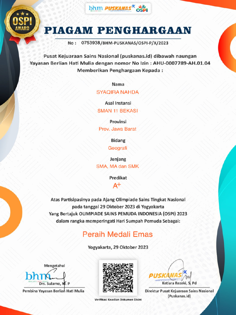 Piag - Geografi - OSPI 2023 | PDF