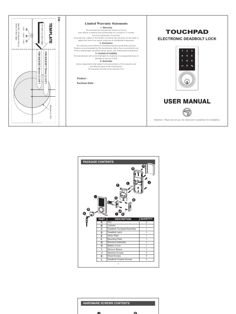 Touchpad: User Manual | PDF