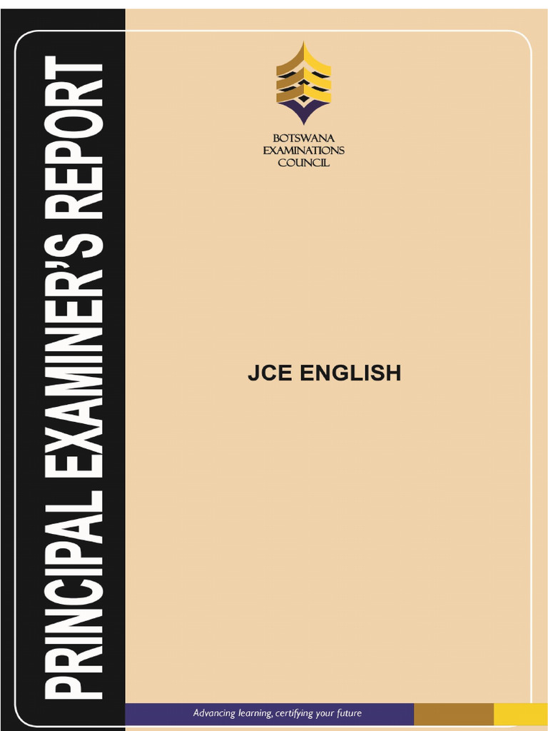 2023 JCE English PE's Report | PDF