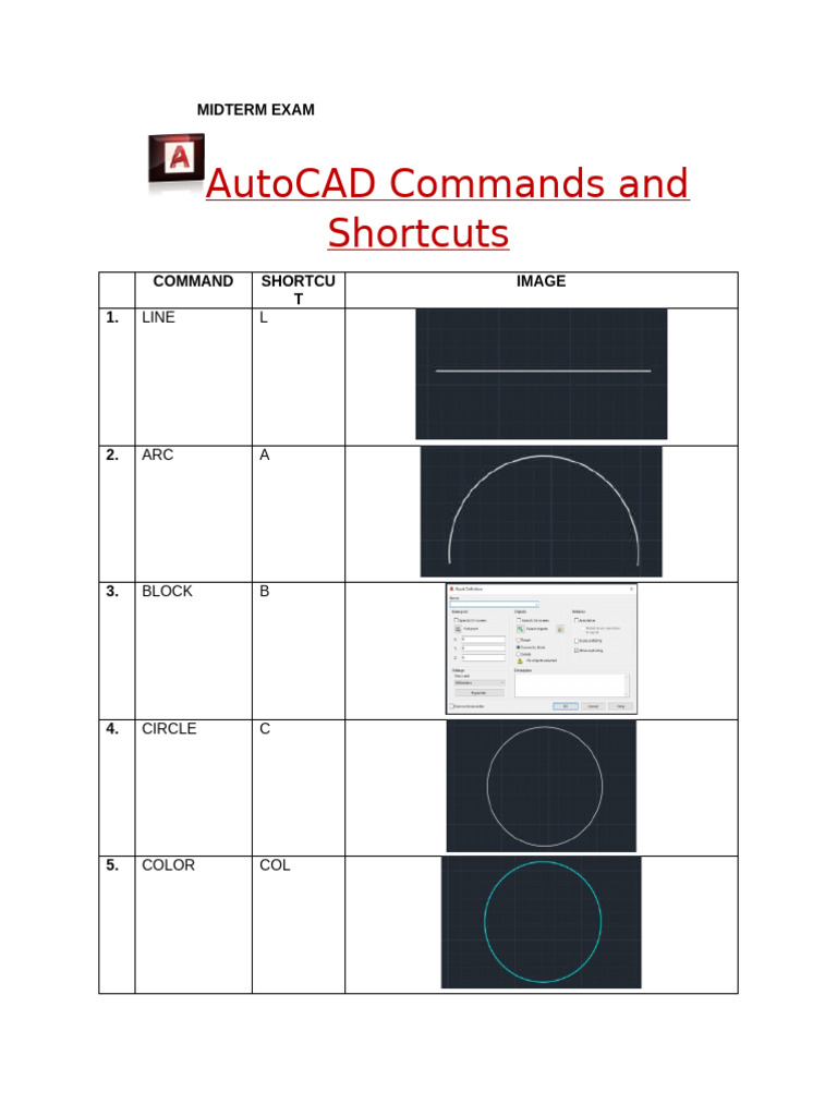 Autocad Sample Activities | PDF