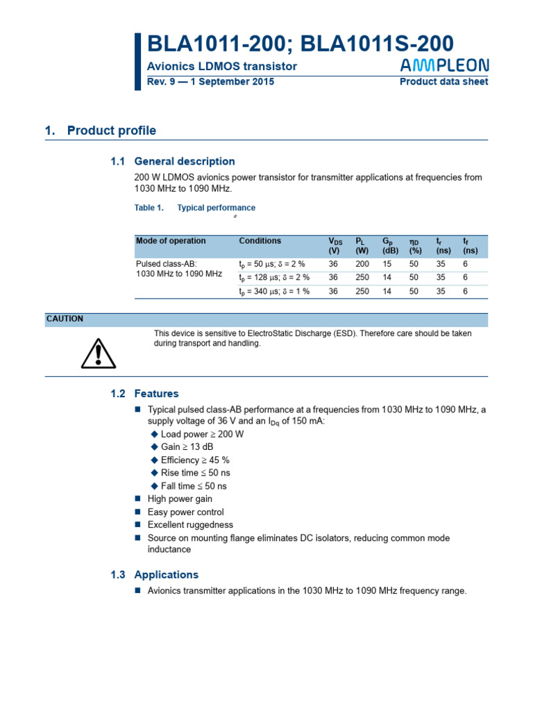 Bla1011 200 - Bla1011s 200 | PDF