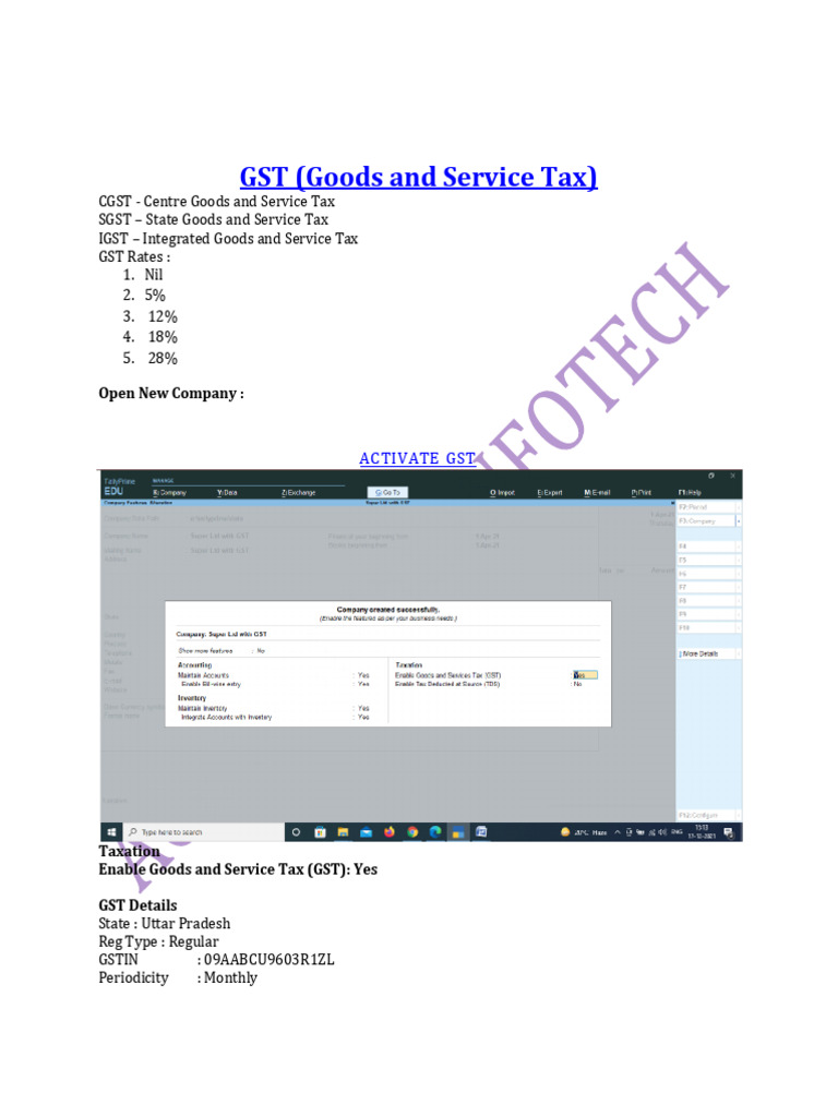 Assignmet 2 Tally Prime Course GST | PDF