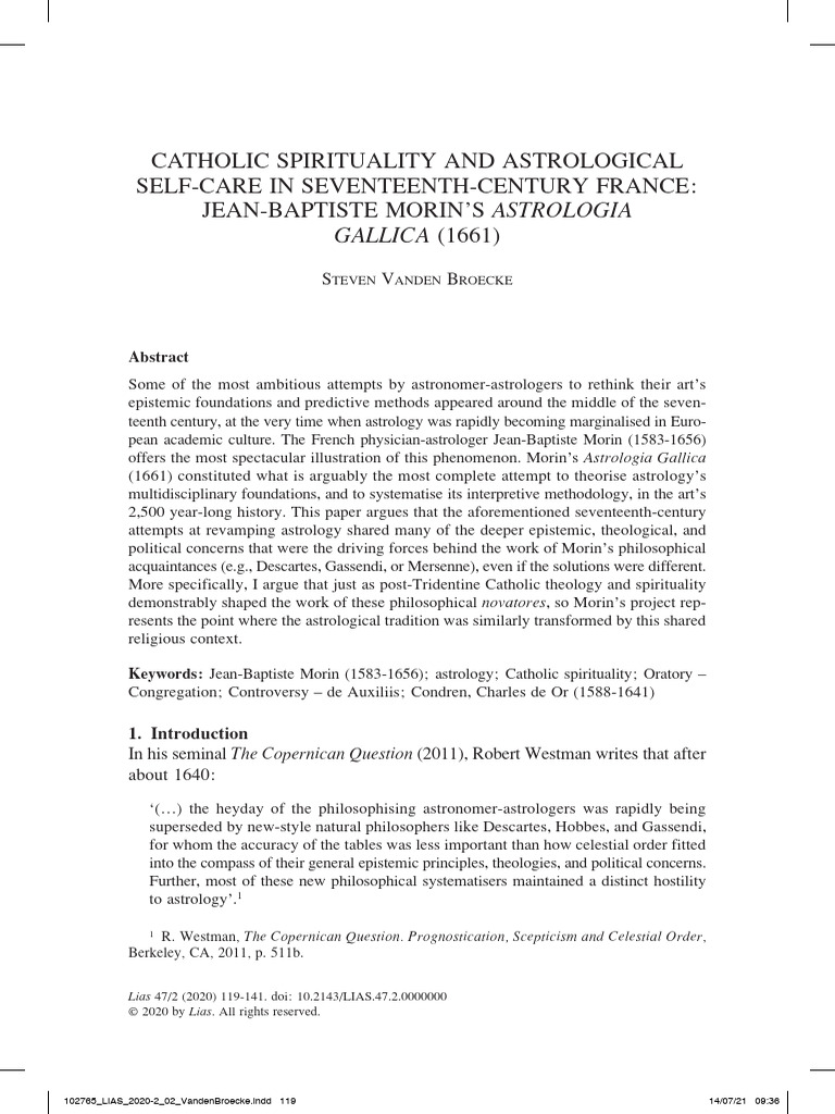 Catholic - Spirituality - and - Astrological - Morin | PDF