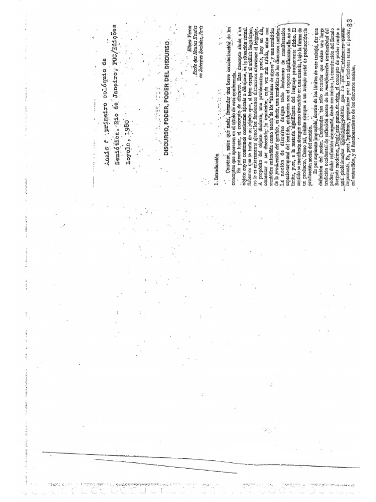Discurso, Poder, Poder Del Discurso | PDF