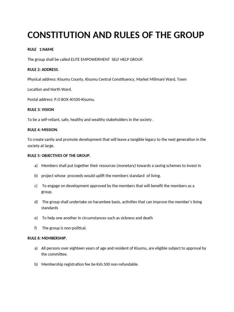 Constitution Draft | PDF