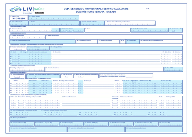 Guia-SP-SADT Liv Saude | PDF