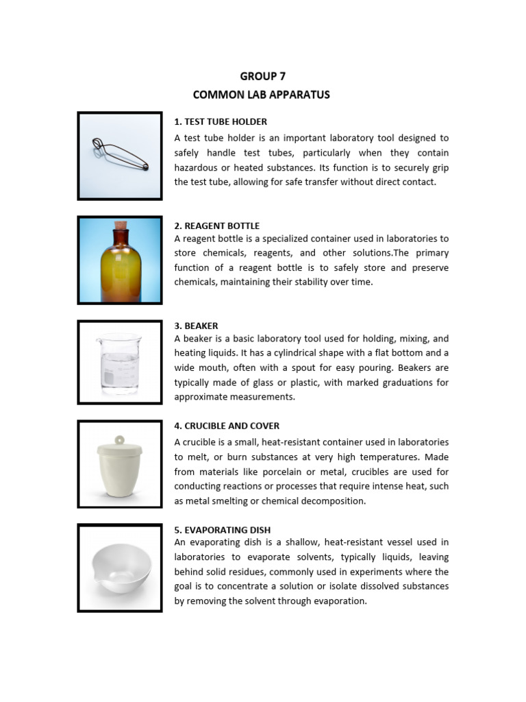 Common Lab Apparatus | PDF