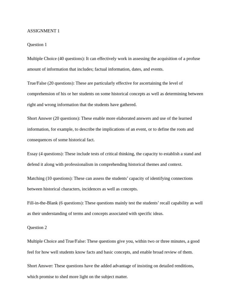 Assignment 1 | PDF
