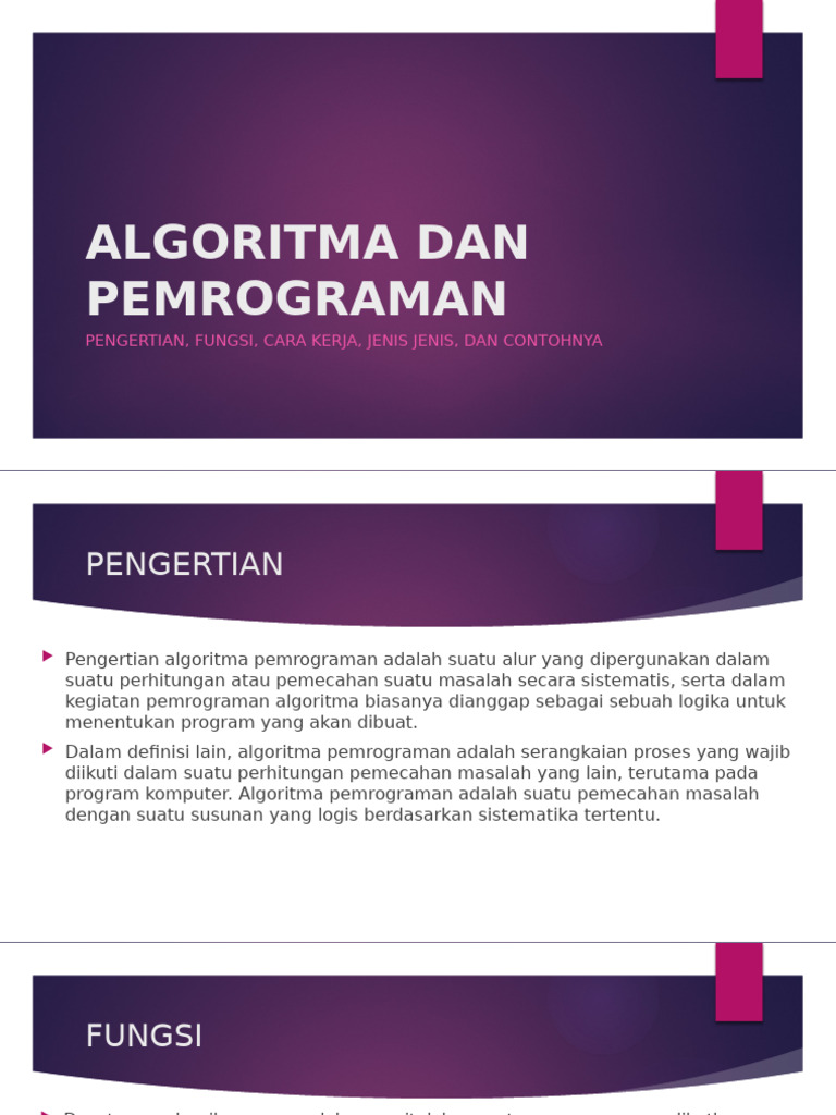 Algoritma Dan Pemrograman | PDF