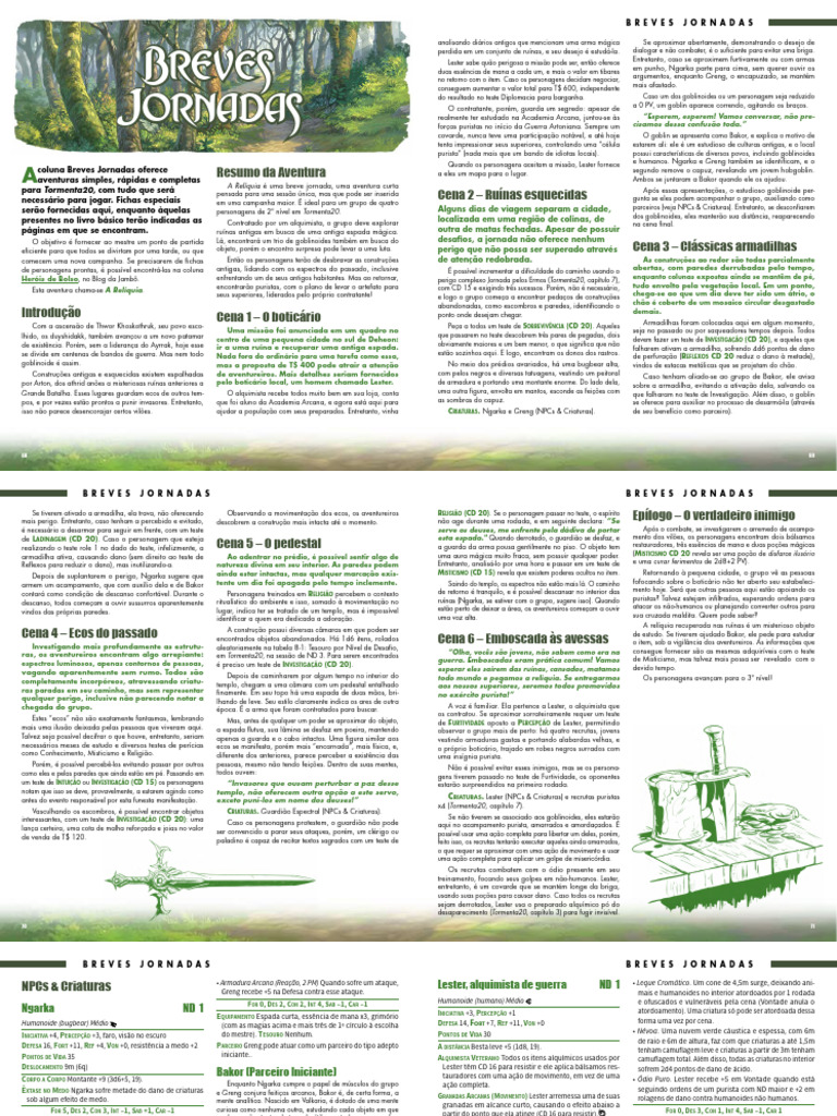 DB #190 - A Relíquia | PDF