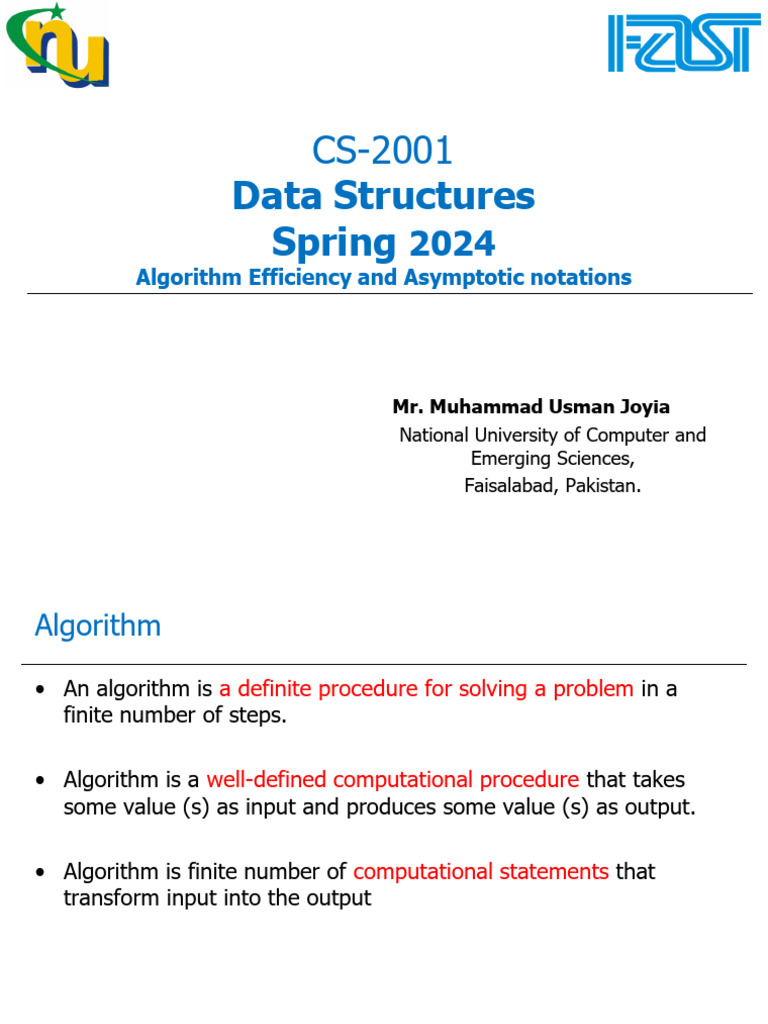 Lecture 3-Asymptotic Notations | PDF | Time Complexity | Computers