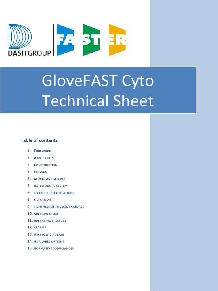 GFCyto - Technical Sheet EN | PDF