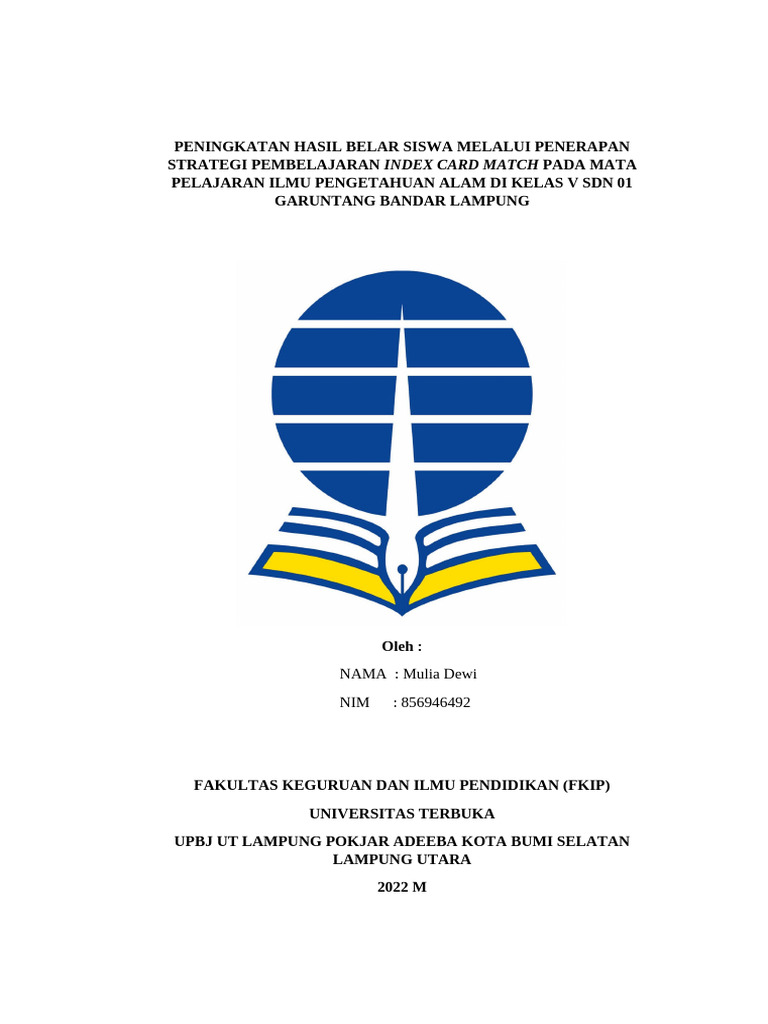 Proposal PTK-1 | PDF