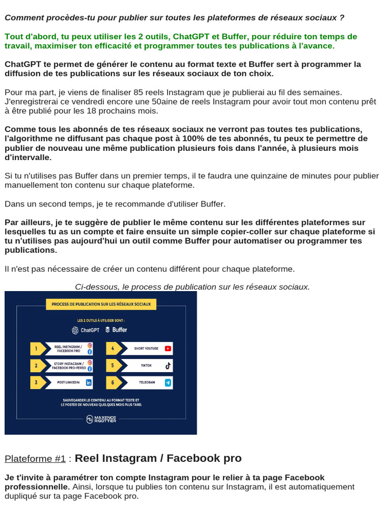 Comment Procèdes-Tu Pour Publier Sur Toutes Les Plateformes de Réseaux ...