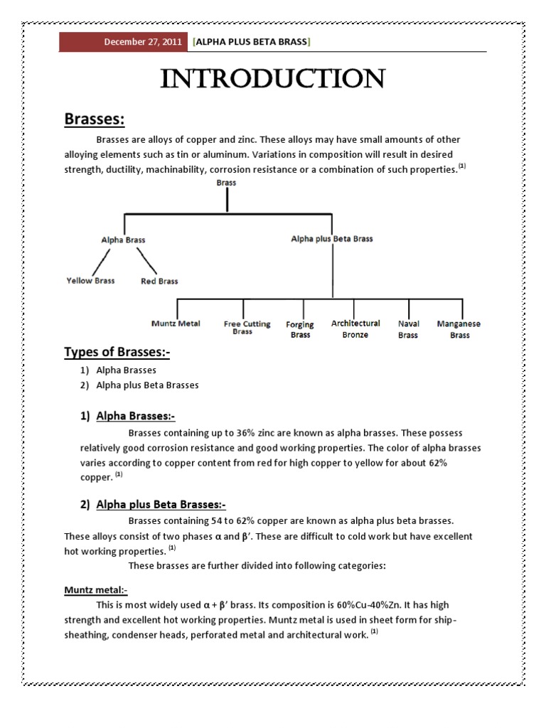 Micro Structure of Brass | PDF | Brass | Alloy