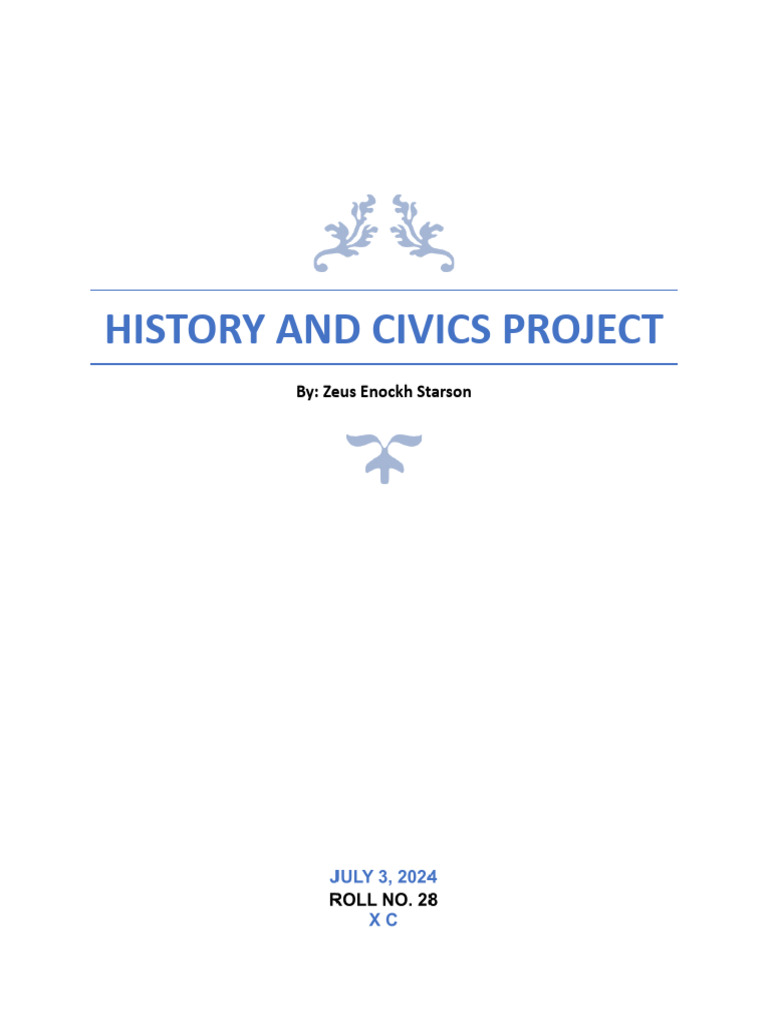History and Civics Project TERM-1 Gr10 | PDF
