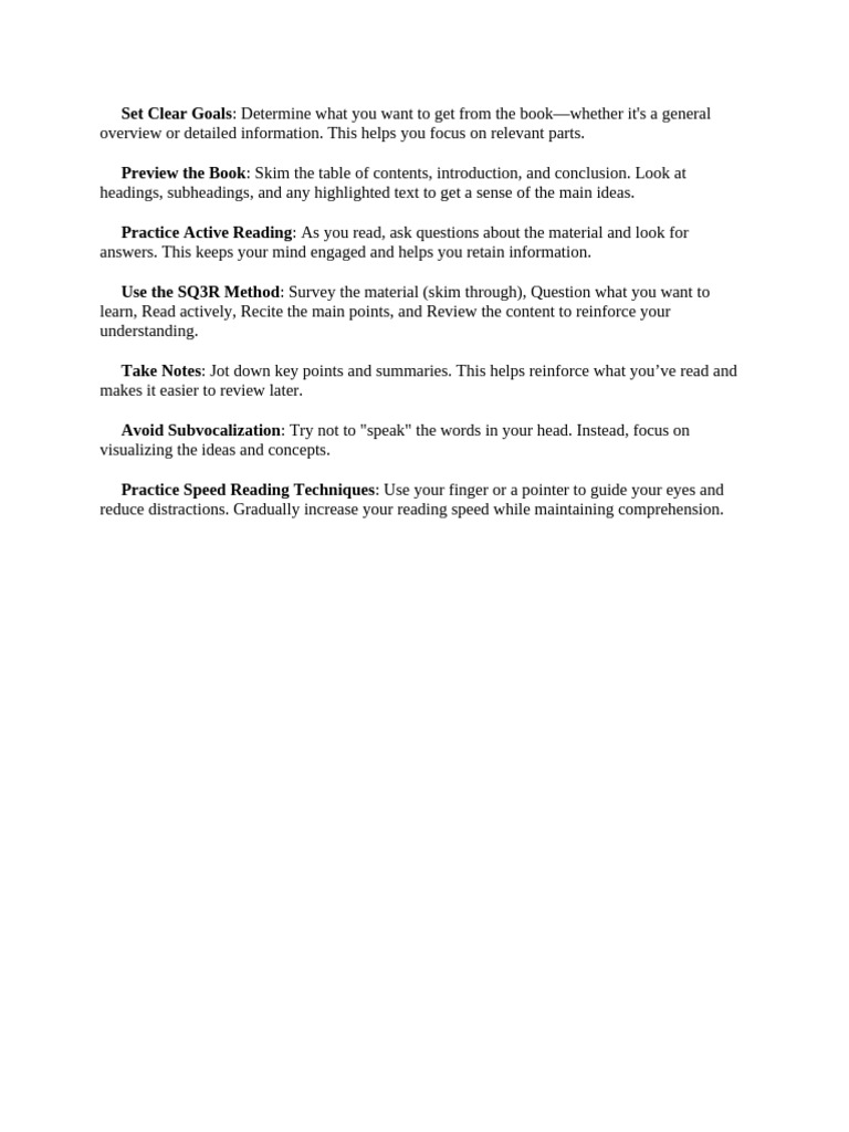 Set Clear Goals | PDF