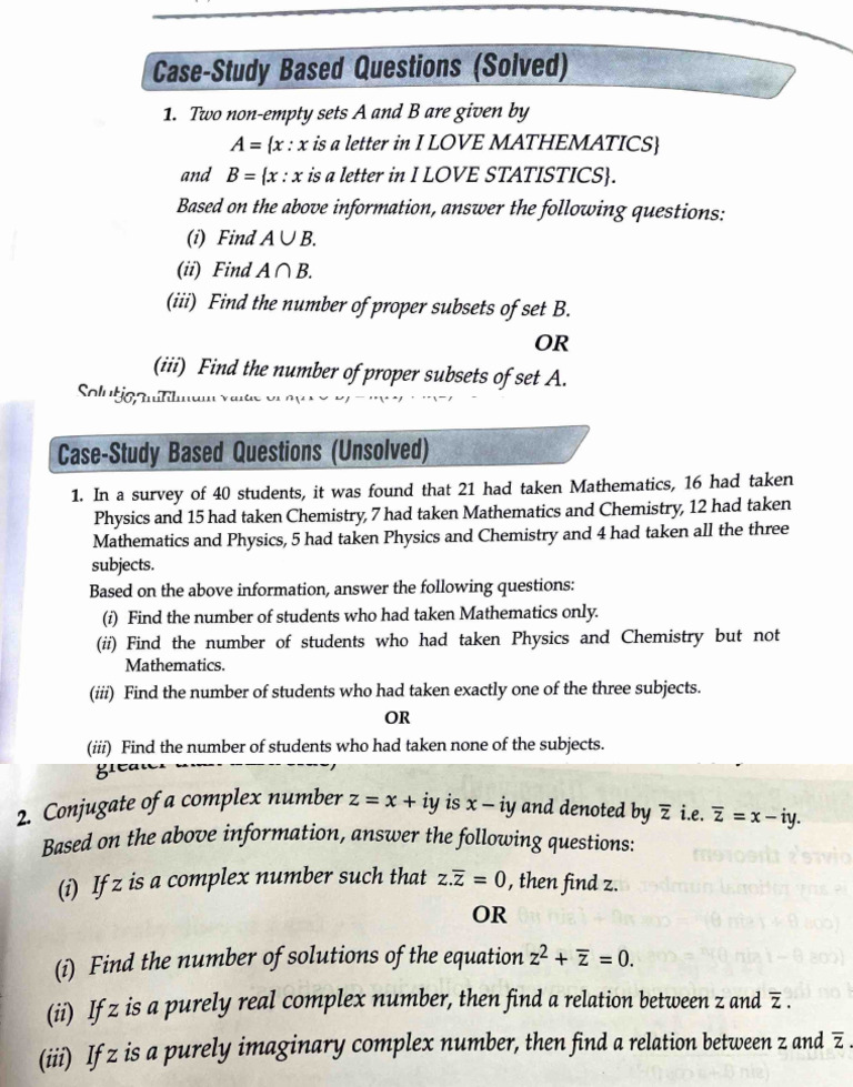Class XI Th Case Studies | PDF