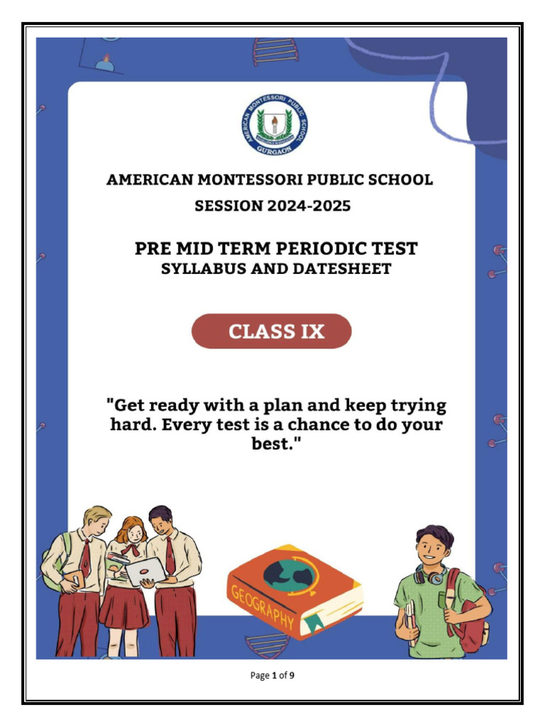 COMPILED_SYLLABUS_FOR_PRE_MID_TERM_EXAM_CLASS_IX[1] | PDF