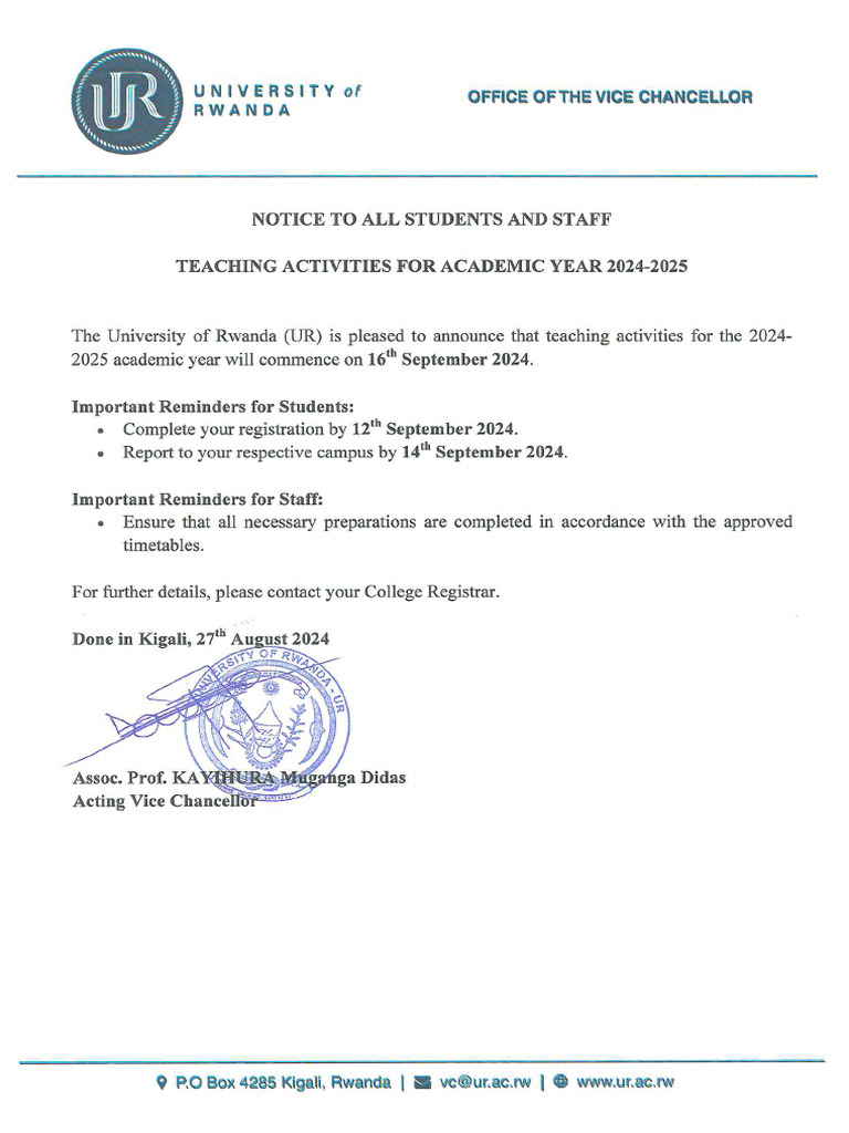 Teaching Activities Announcement | PDF