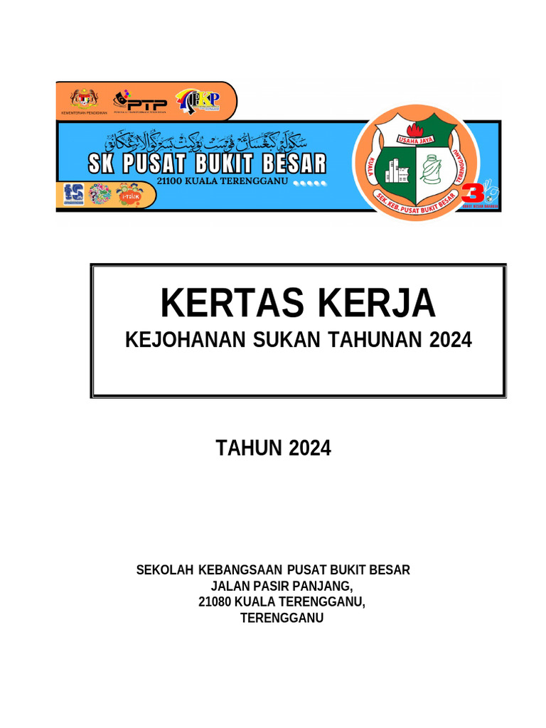 Kertas Kerja Sukan 2024 Final | PDF