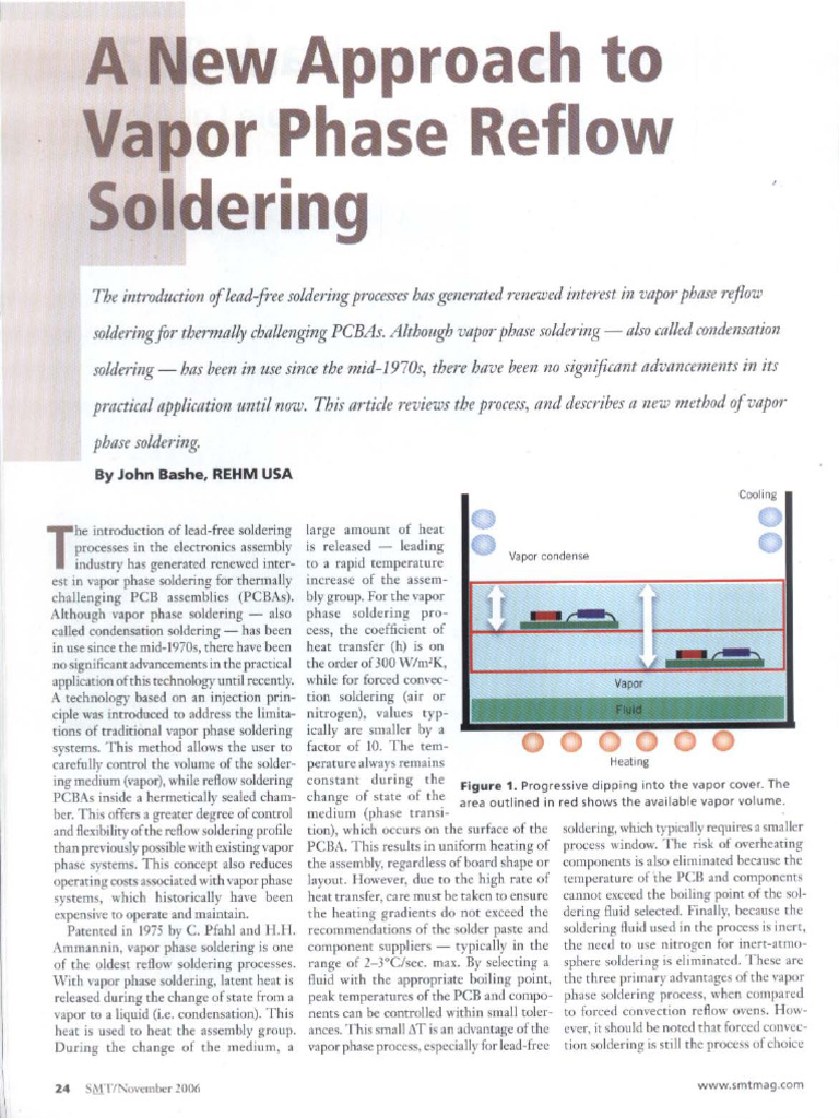 A New Approach To Vapor Phase Reflow Soldering | PDF