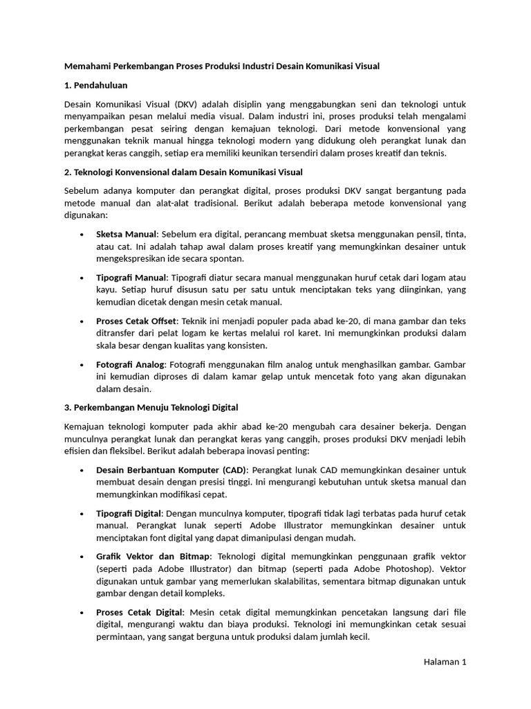 Memahami Perkembangan Proses Produksi Industri Desain Komunikasi Visual ...