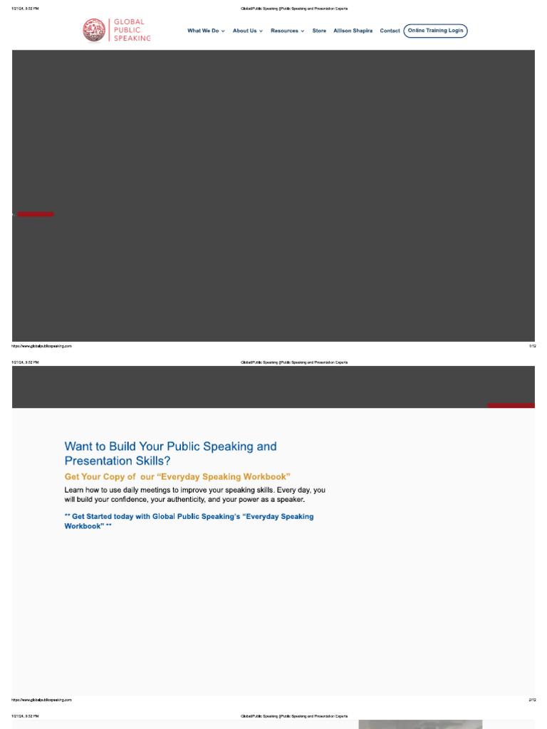 Public Speaking Template - Webscreen | PDF