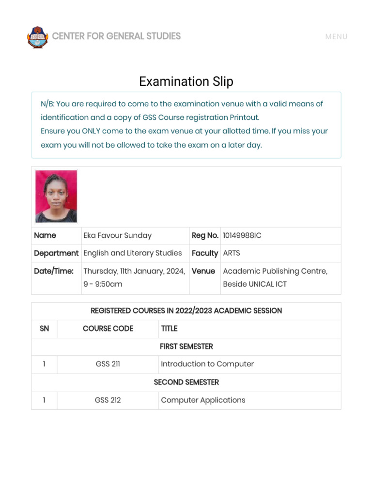 CGS Exams | PDF