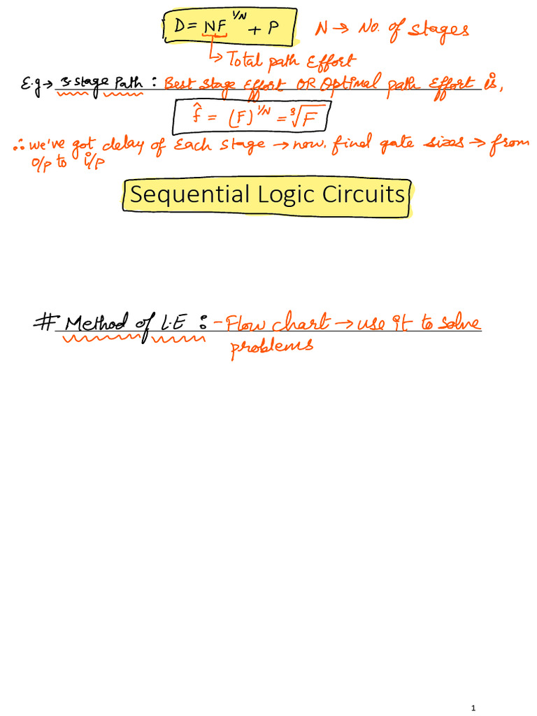 Sequential Logic Circuits | PDF
