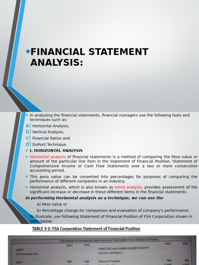 1 Financial Statement Analysis | PDF