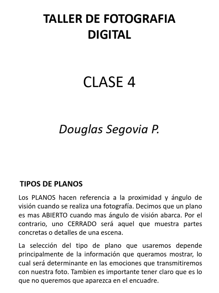 Fotografia Digital Clase 4 | PDF