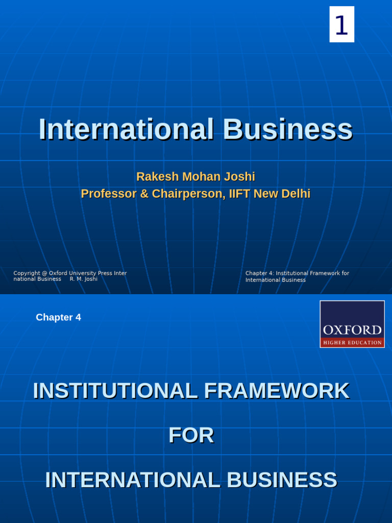 Lecture 32 IMF Institutional Framework International Business | PDF