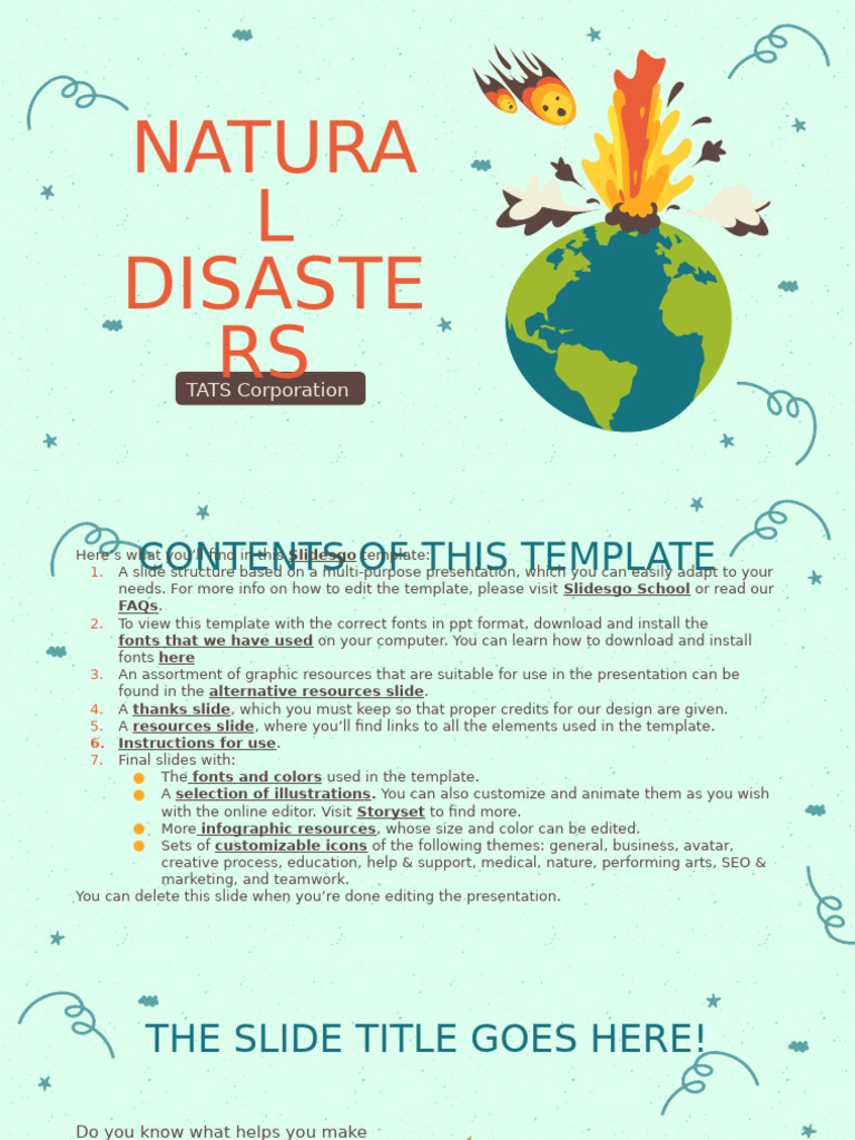 Types of Natural Disasters | PDF