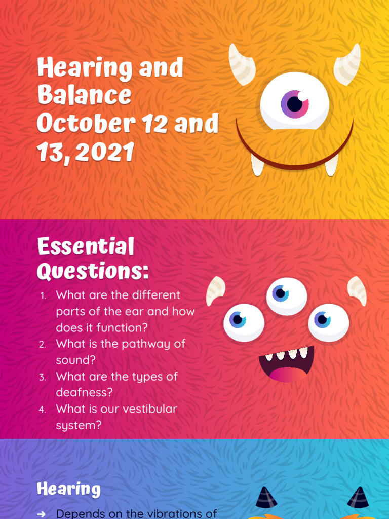 Hearing and Balance | PDF